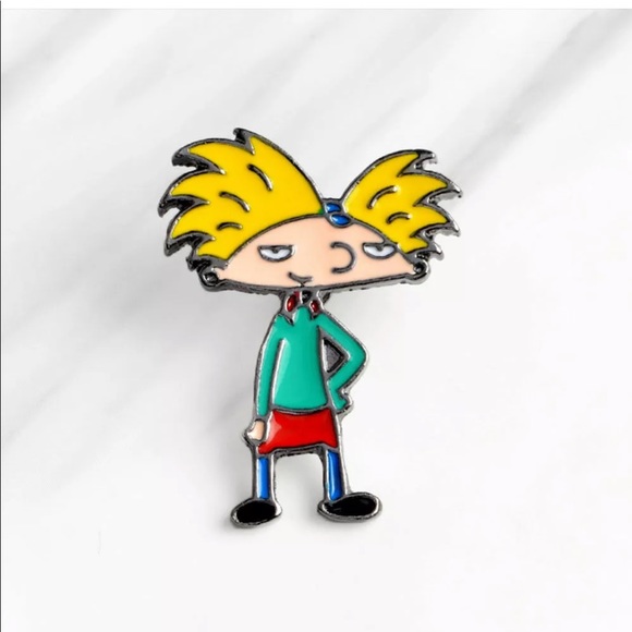 Jewelry | Hey Arnold Cartoon Boy Nickelodeon Pin Brooch | Poshmark